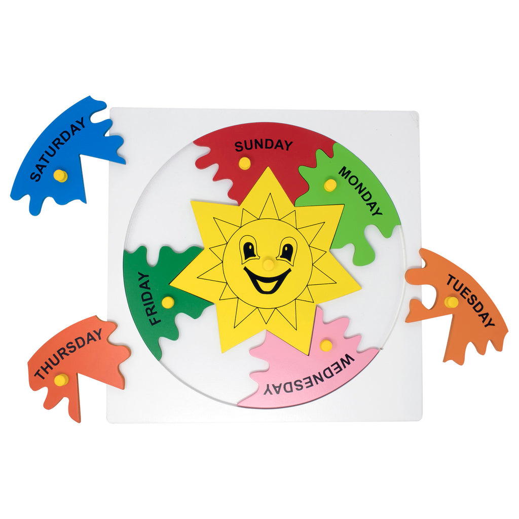 Weekday puzzle - Early Learning Wooden Toy / Educational Toy — Explearn ...