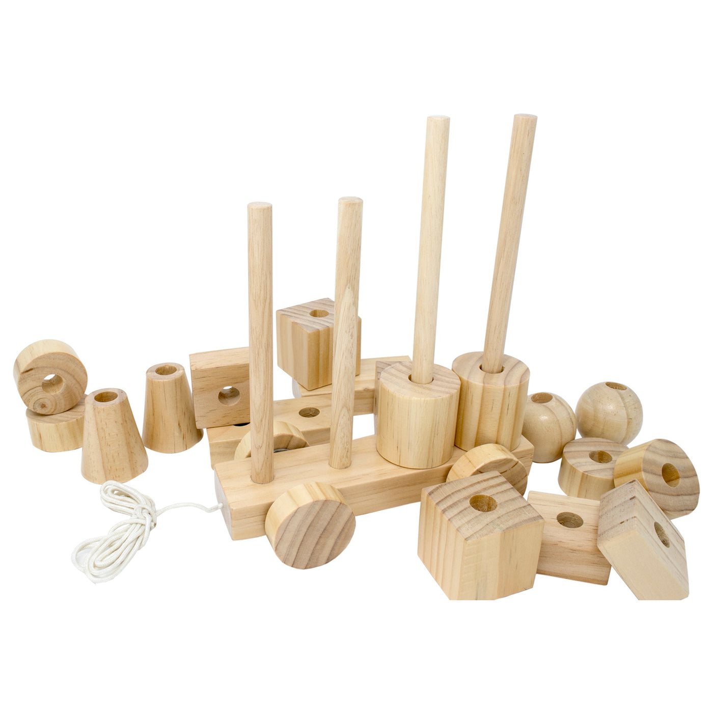 Stacking Train Blocks - Early Learning Wooden Toy / Educational Toy ...