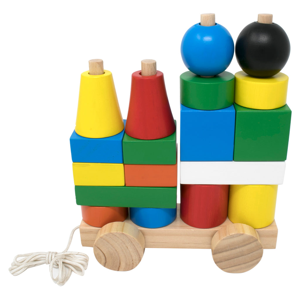 Stacking Train Blocks - Early Learning Wooden Toy / Educational Toy ...