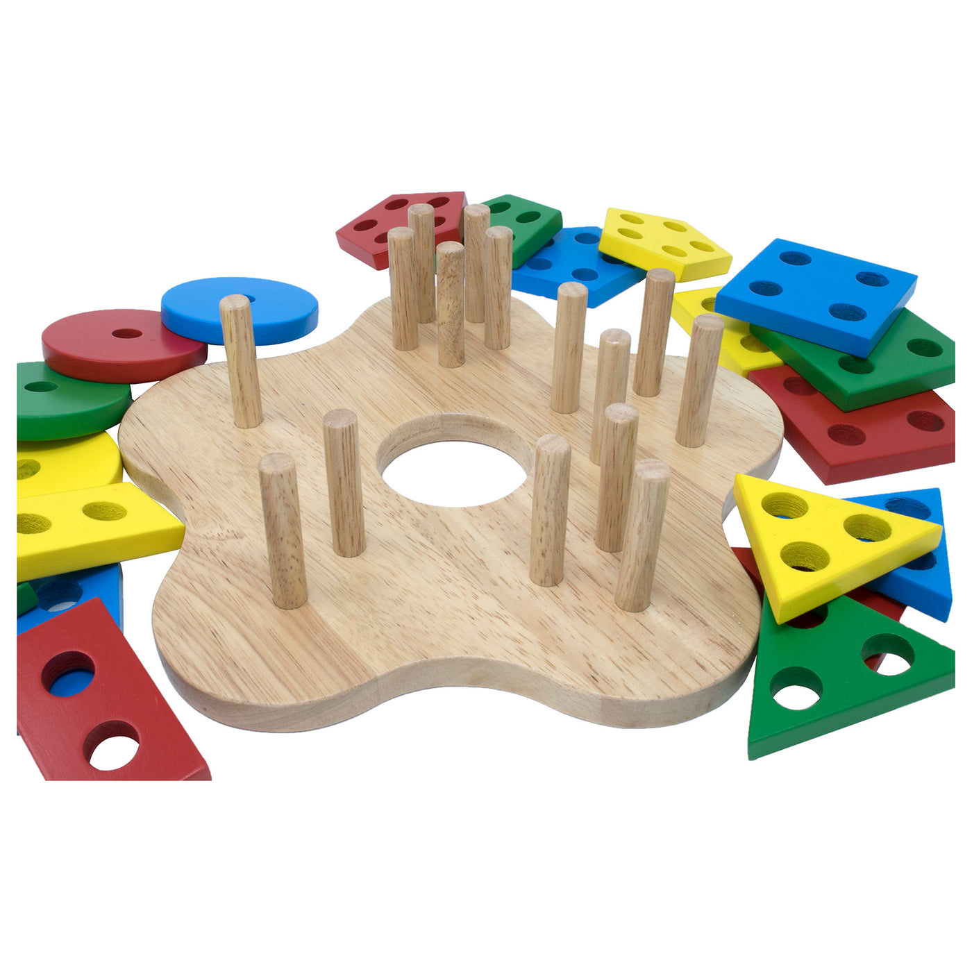 Stack Sort Geometric - Early Learning Wooden Toy / Educational Toy ...